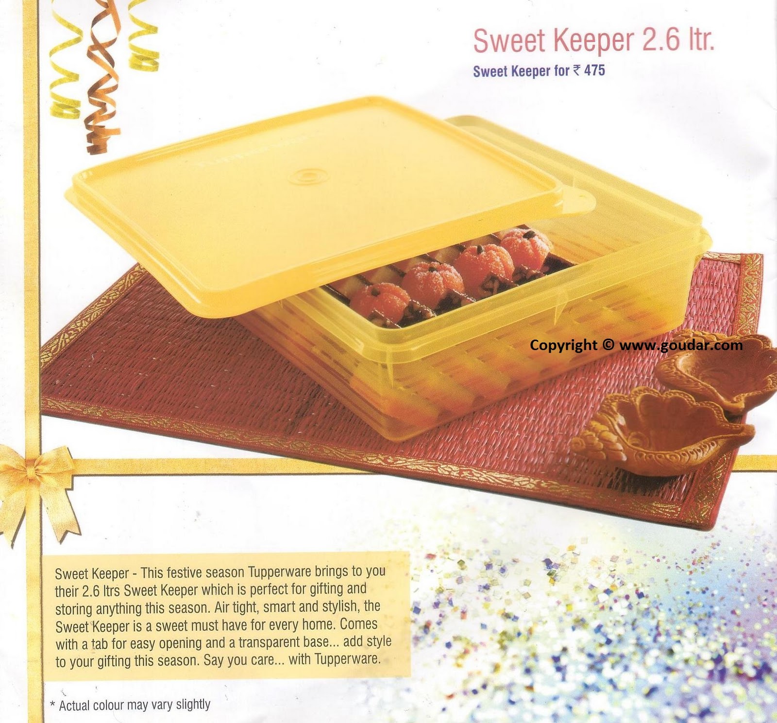 Tupperware: Tupperware Flyer for the month of October, 2011