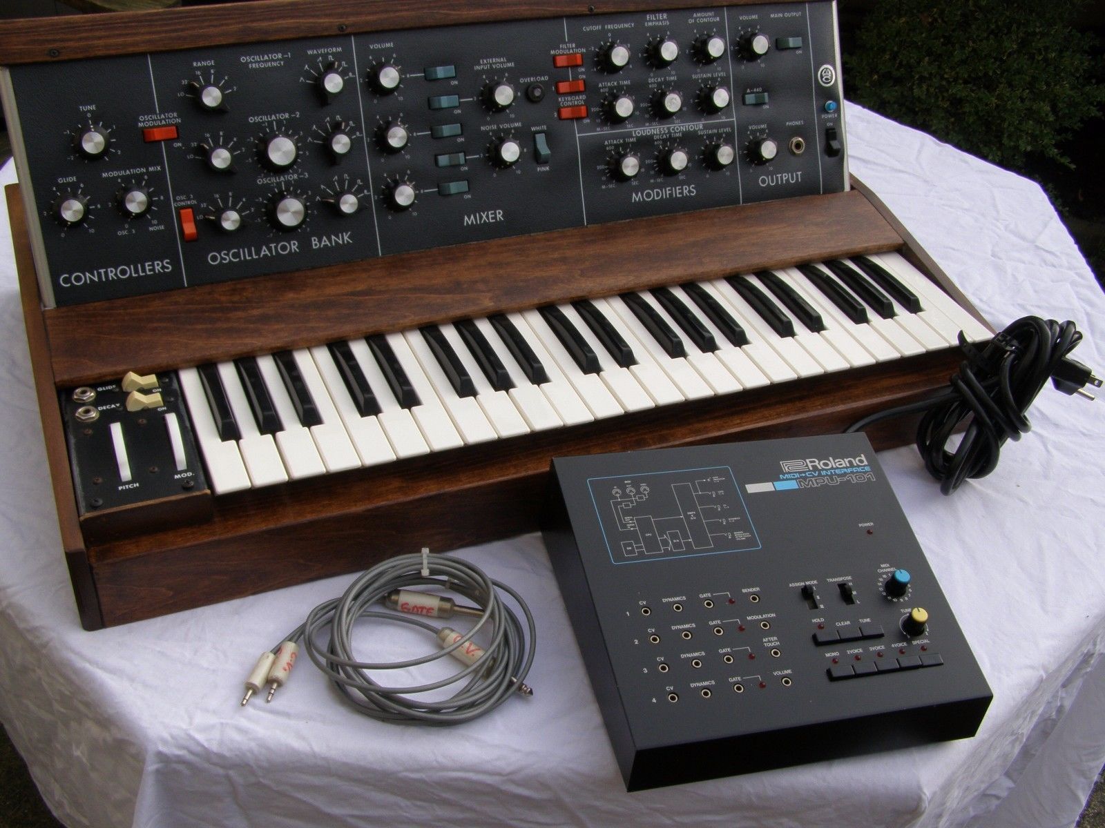 MATRIXSYNTH: Moog Minimoog D Synthesizer with Roland MPU-101