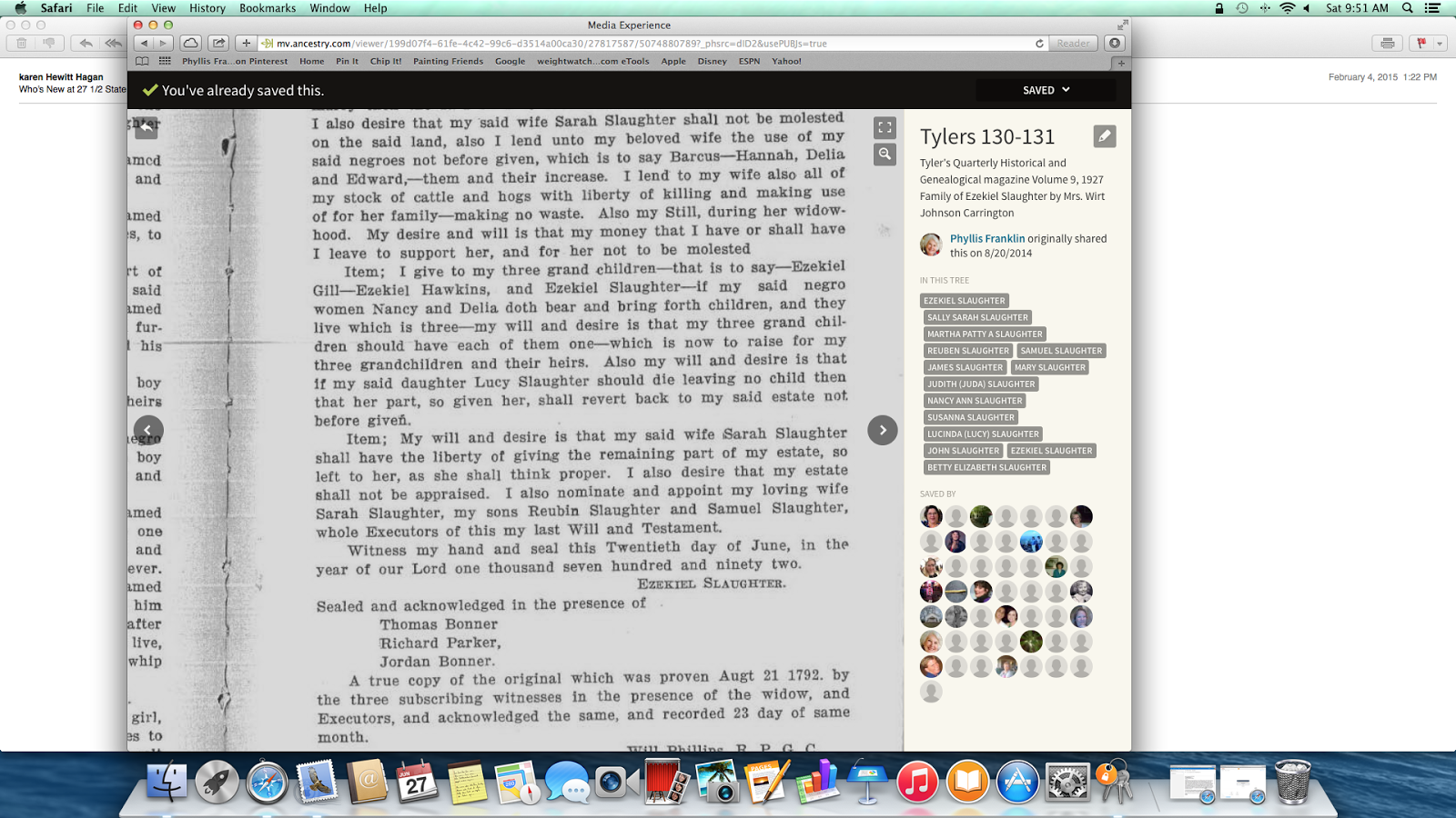 Tracing the Ezekiel Slaughter Family: Ezekiel 1727or 1729-1792