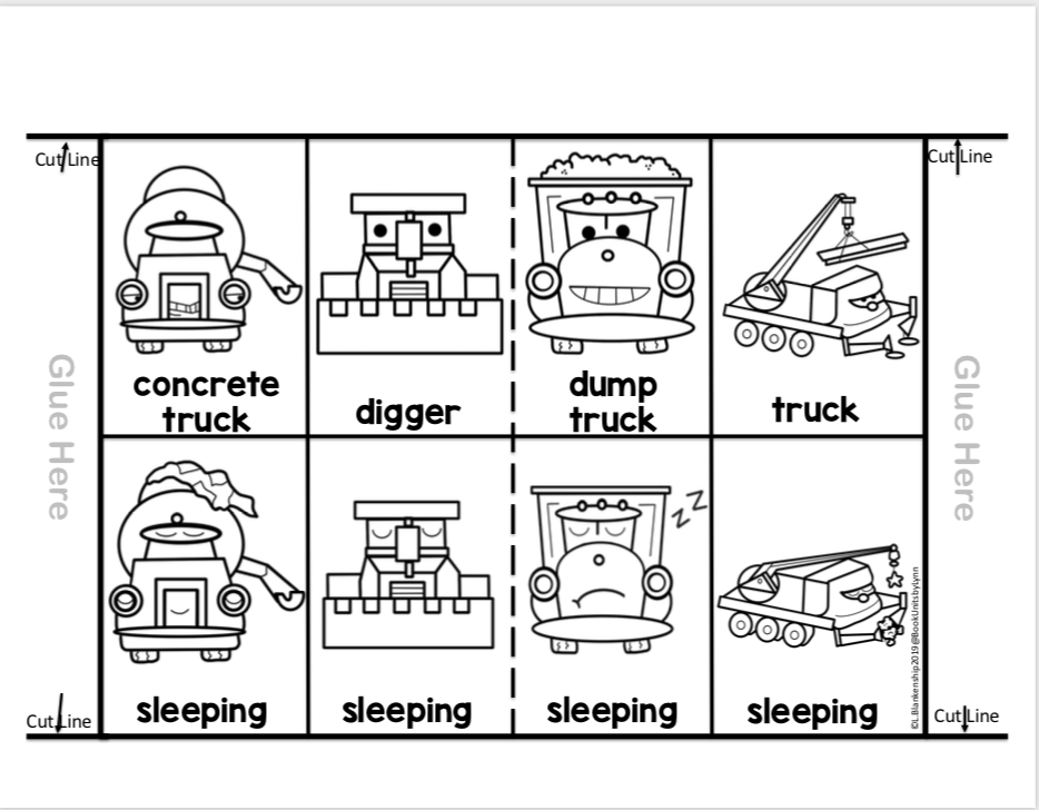 GOODNIGHT, GOODNIGHT, CONSTRUCTION SITE BOOK CRAFT ~ Book Units by Lynn