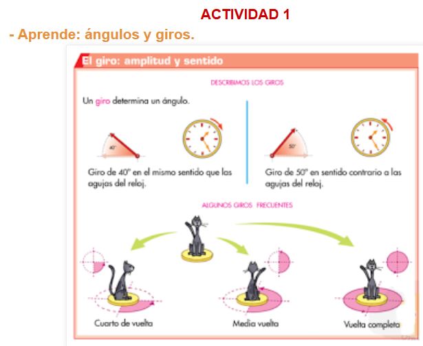 Blog de 6º AZORÍN: ÁNGULOS Y GIROS