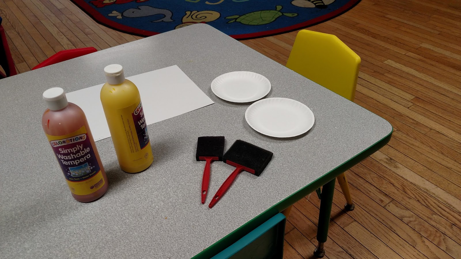 The Teacher with the Fro: How to do Handprint art