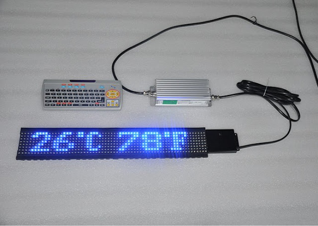 PetroLed: Scrolling led text display flexible message sign