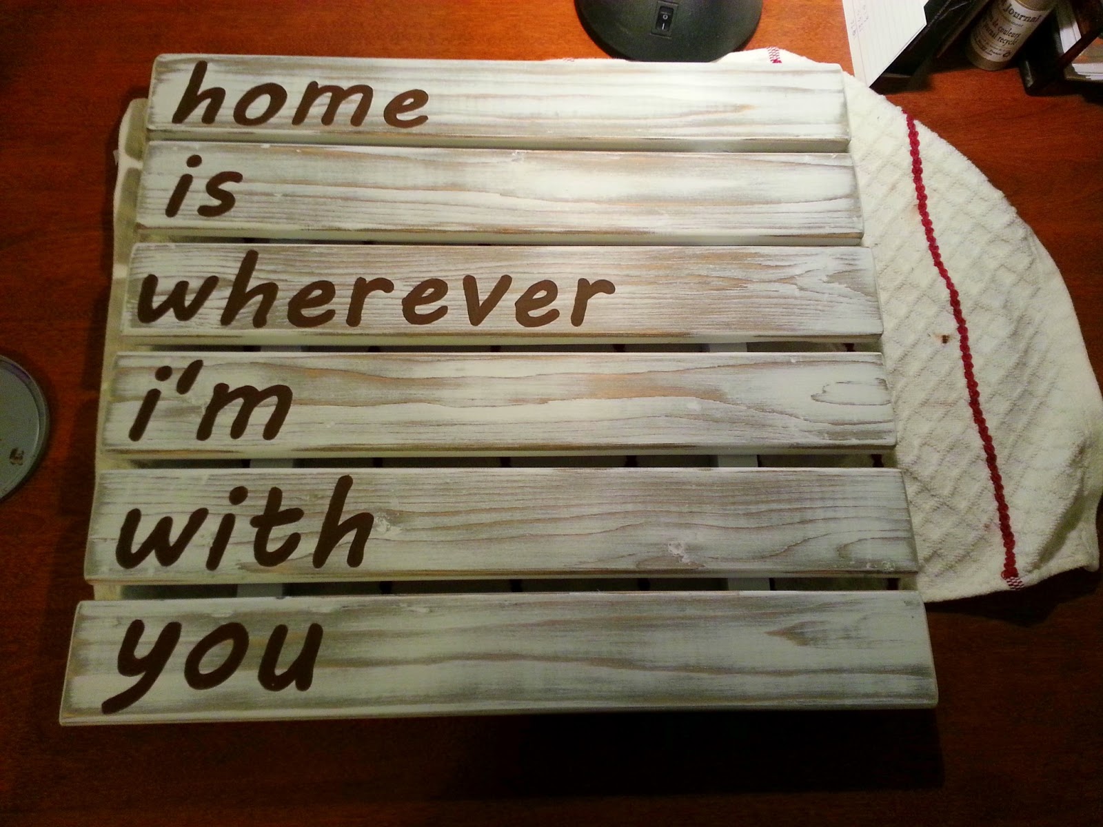 Procraftination!: Weathered Wooden Sign
