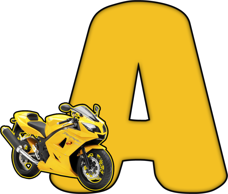 Alfabeto Decorativo: Alfabeto - Moto 2 - PNG - Letras - Maiúsculas ...