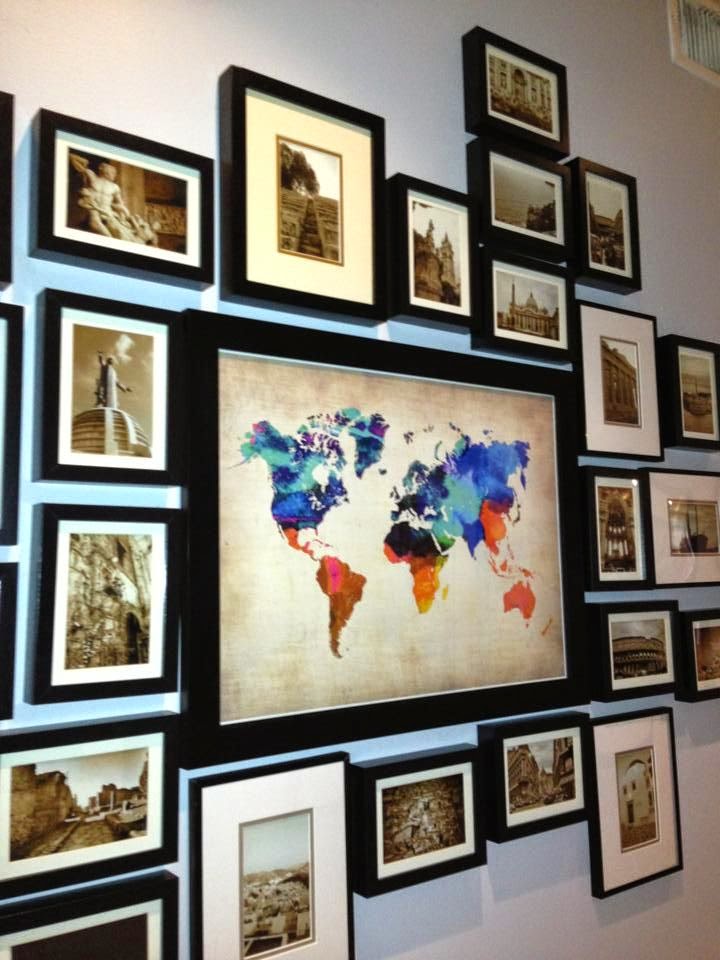 What's new At Frame By Frame: World map surrounded by photos from your ...
