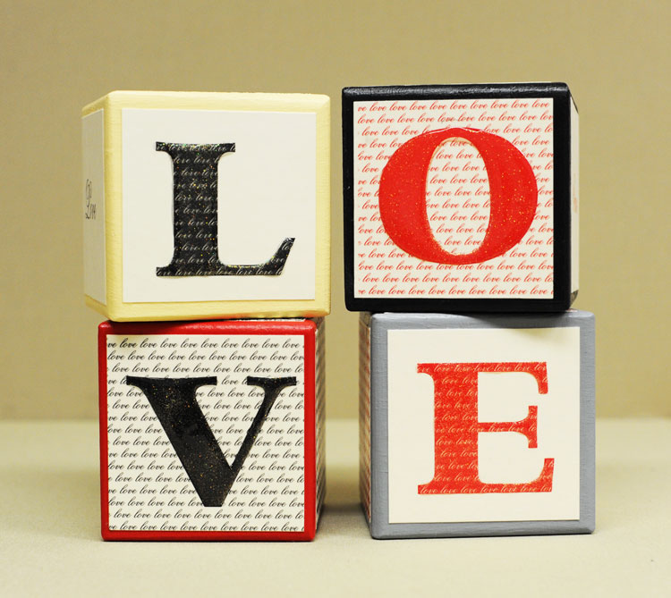 Ben Franklin Crafts and Frame Shop: D.I.Y. LOVE Blocks