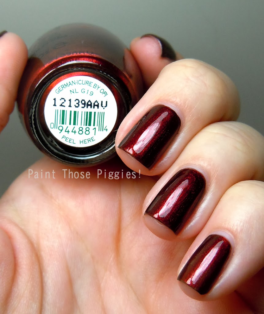 Paint Those Piggies!: OPI German-icure by OPI: Swatches and Review