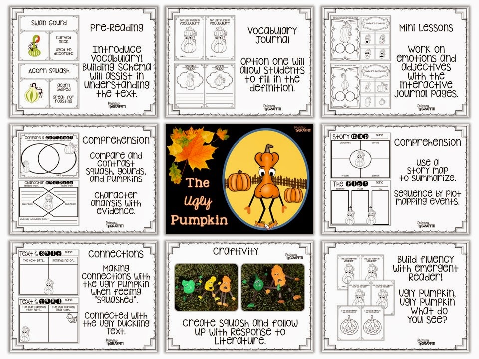 Primary Graffiti: The Ugly Pumpkin {Book Companion}