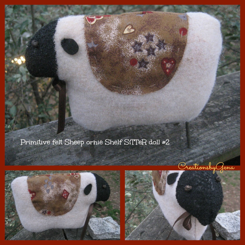 CreationsbyGena♥ : handmade Primitive Sheep ornies