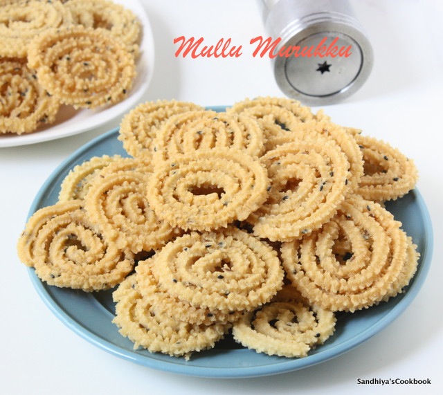 Sandhiya's Cookbook: Mullu Murukku | Murukku | Diwali Recipe