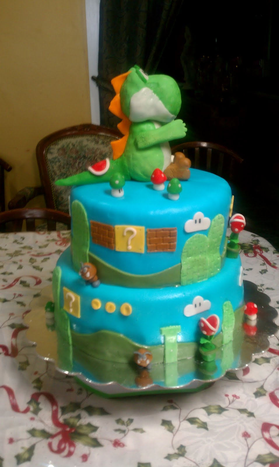 Cake Moms: Cakes and Cupcakes for any occasion: Yoshi Birthday Cake