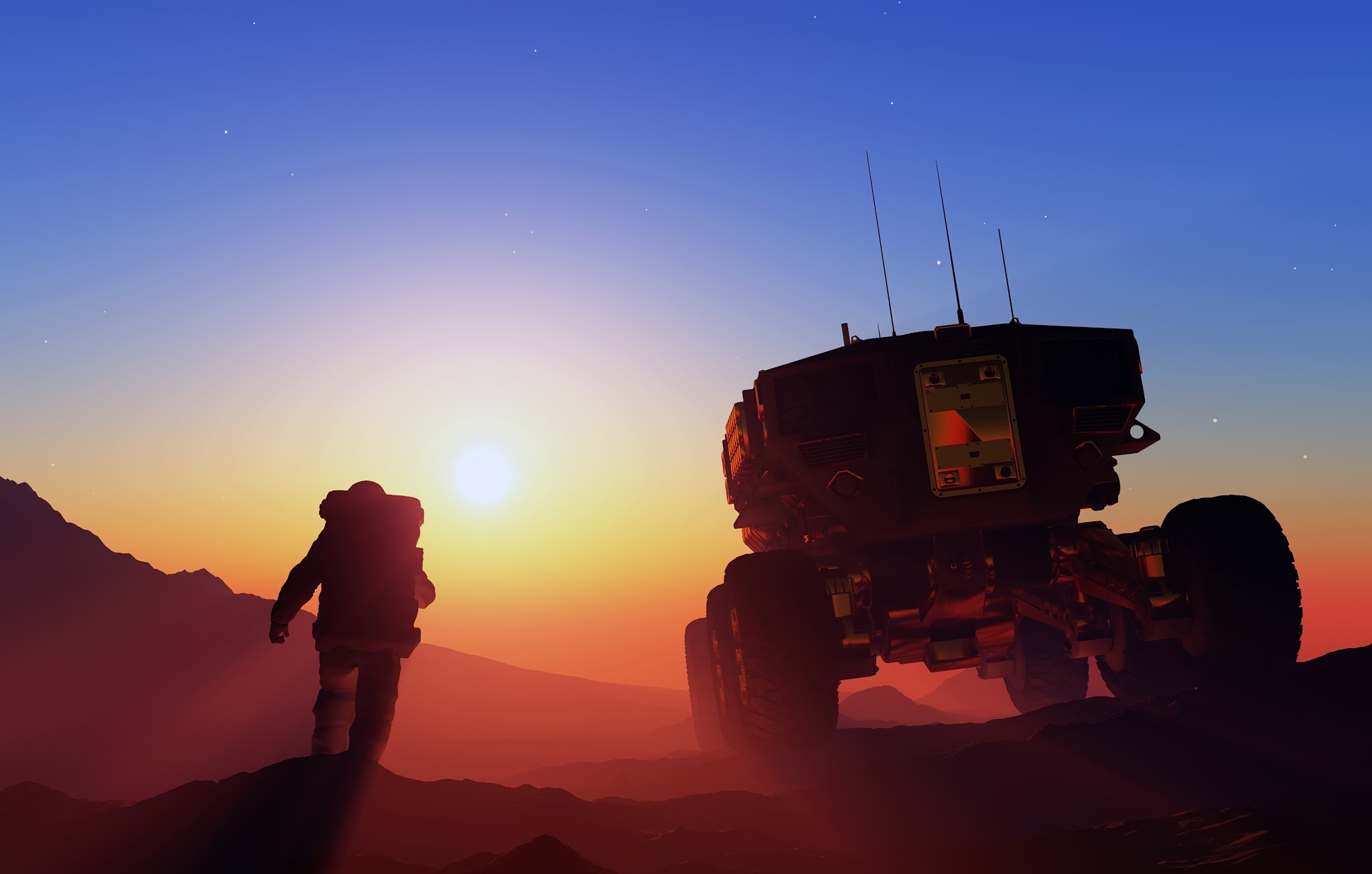 HD images from NatGeo's "Mars" TV series | human Mars