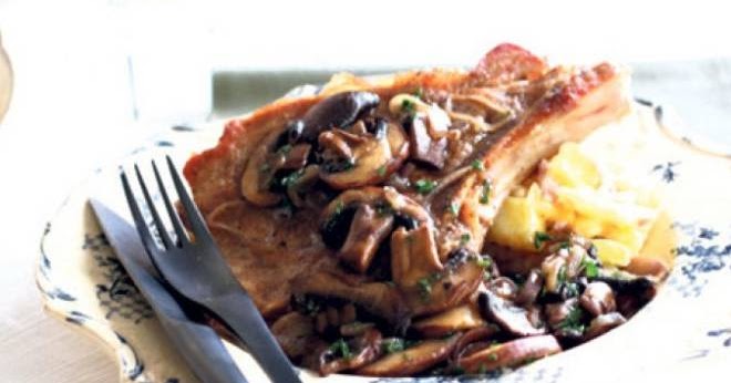 RECEPTI SA TELEĆIM MESOM - TELEĆI KOTLET U UMAKU OD ŠAMPINJONA