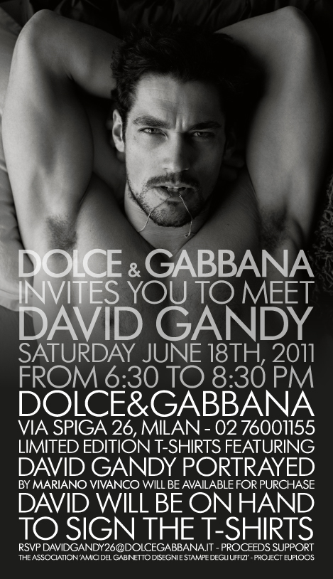 DIARY OF A CLOTHESHORSE: DOLCE&GABBANA AND DAVID GANDY - A CELEBRATION!