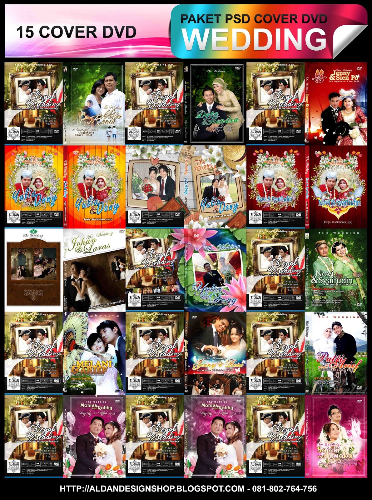 Paket Psd Cover DVD Wedding 01 ~ Paket Design