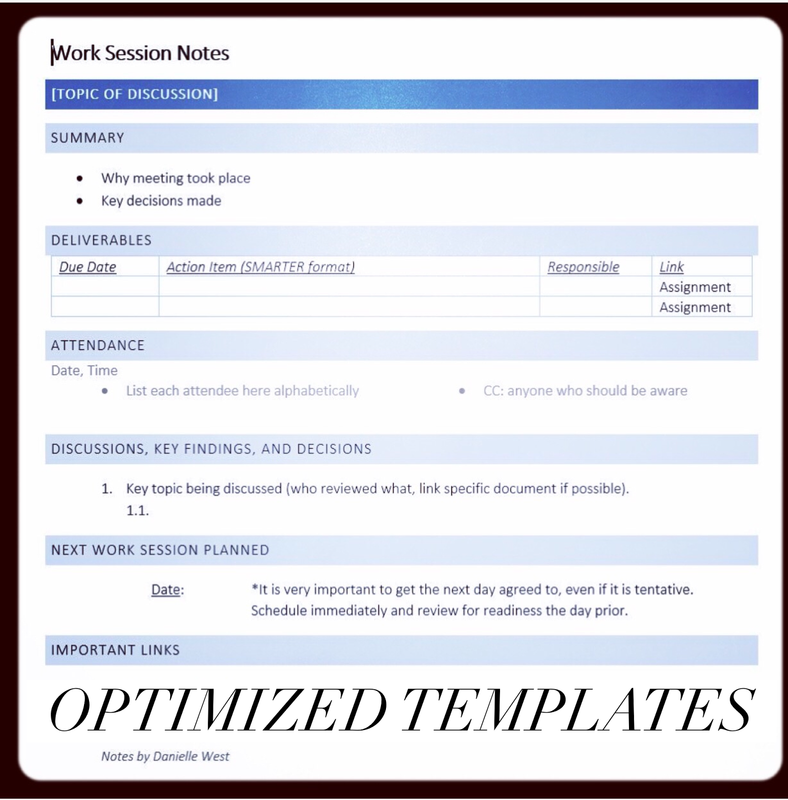 The Seed Planner: How to Optimize Templates