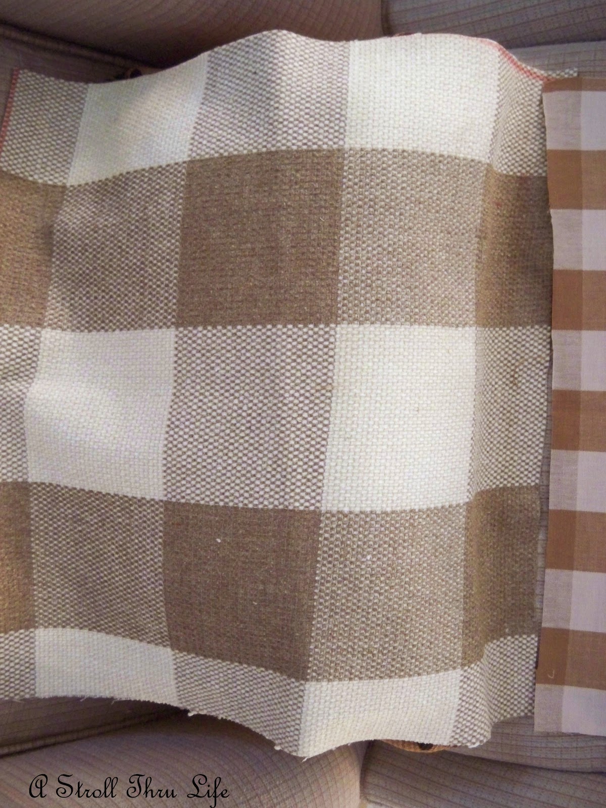 Fabric Samples for the Chair - A Stroll Thru Life