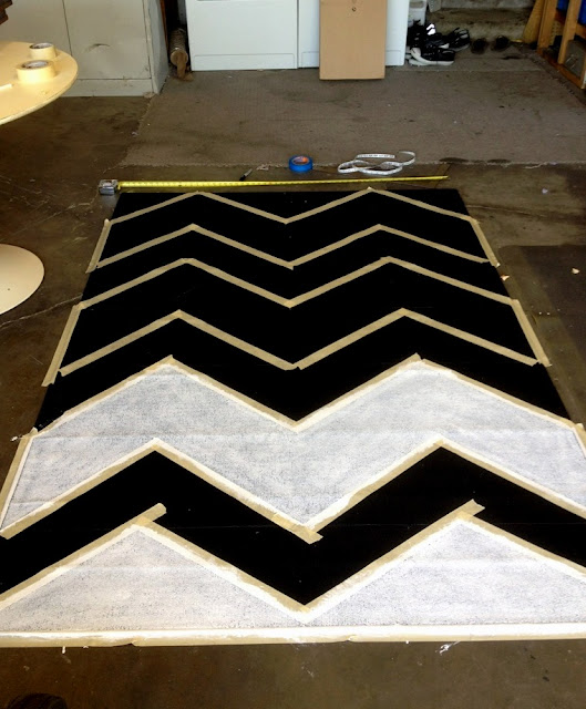Just A Smidge: Sunday DIY Chevron Rug