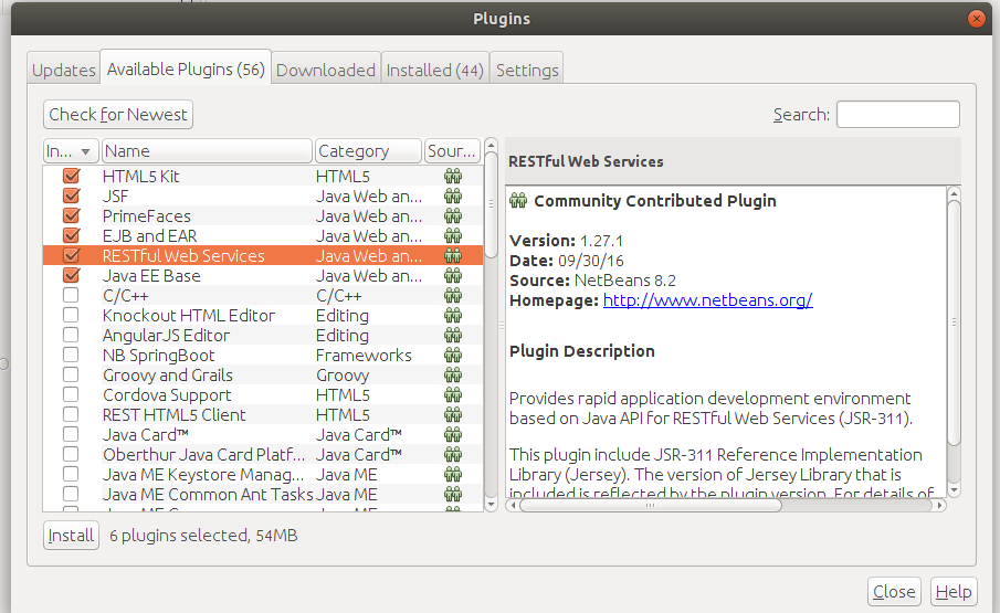 reportwizard en NetBeans 9.0