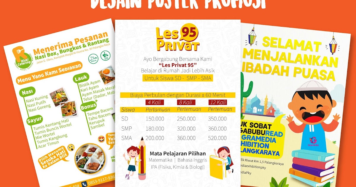 6 Contoh Desain Poster Promosi Modern, Minimalis dan Menarik