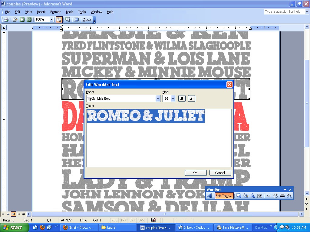 Laura Orr Interiors: Simple Word Art