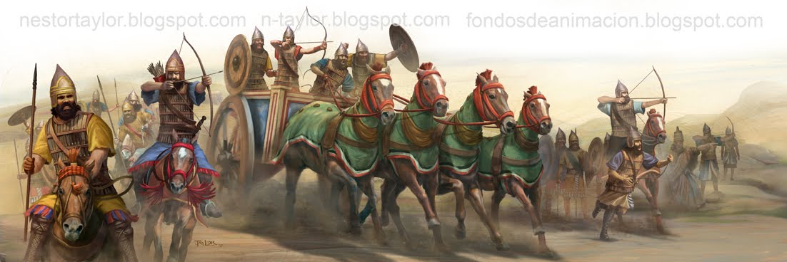 el blog del ilustrador: GUERREROS ASIRIOS