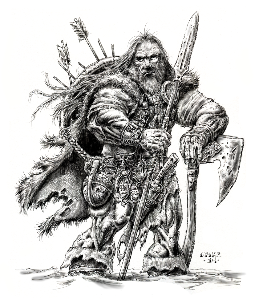 Warriors in art: Viking by Michael Rechlin