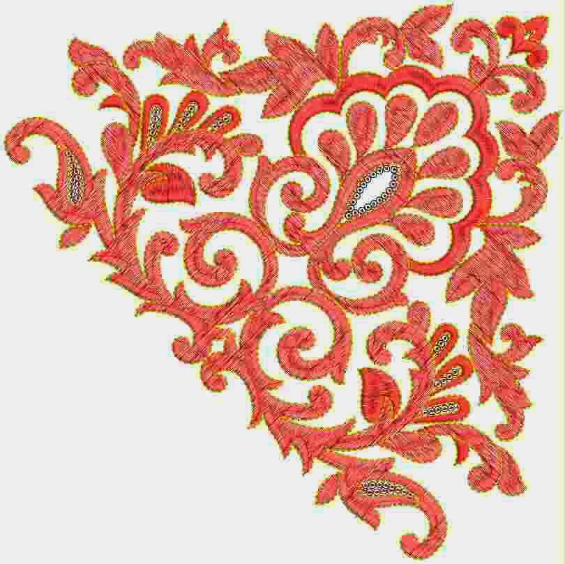 EmbDesignTube: Elegant Patches Designs In Corner Work Styles