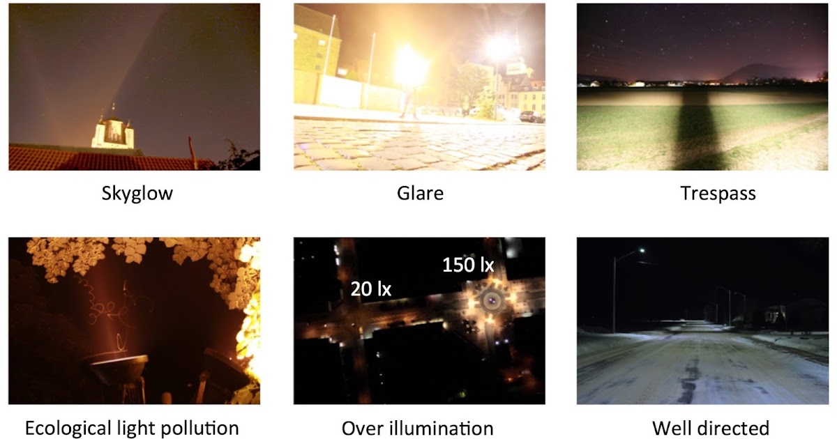 Loss of the Night citizen science project: Types of light pollution