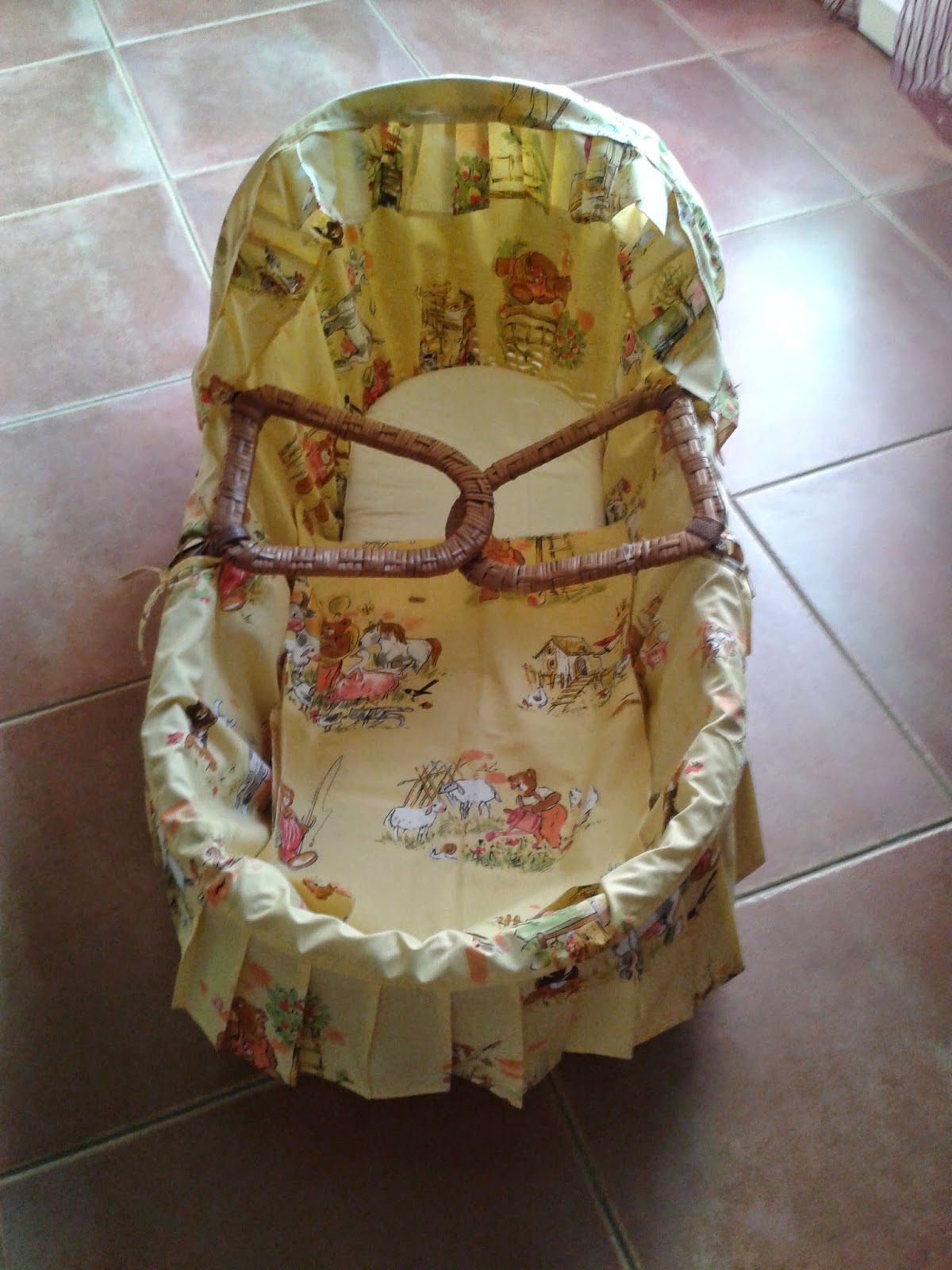 L'atelier de Françoise: habillage d'un couffin