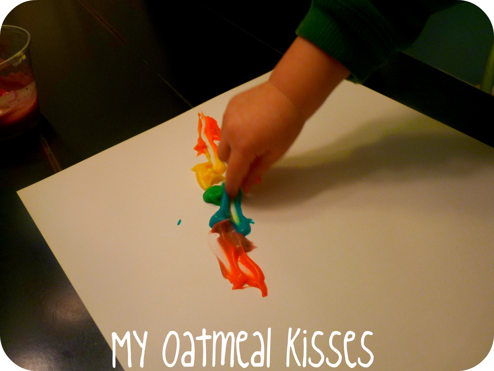 My Oatmeal Kisses: Edible Finger Paint