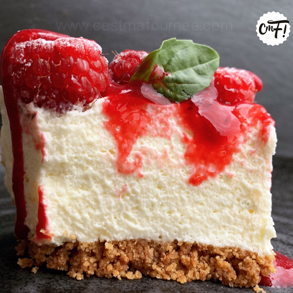 Le cheesecake framboise basilic