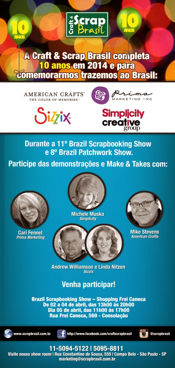 Blog da Scrap Brasil: Craft & Scrap Brasil na Brazil Patchwork e Scrapbooking Show 2014