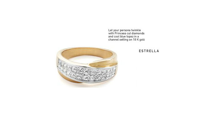 Diamond Jewellery Ornaments: Estrella or Stars Rings With Great Diamond ...
