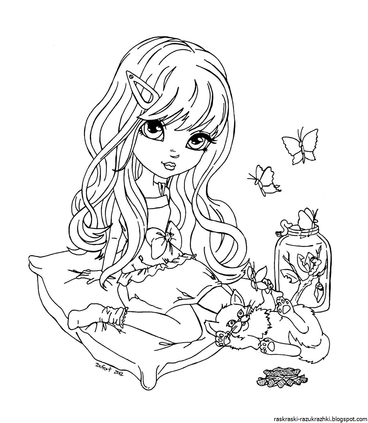 Распечатать Раскраски Для Девочек 12 Лет