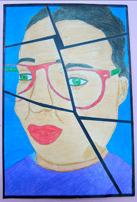 Mr. Bob's Middle & High School Art Room: Beginning Art self portraits ...