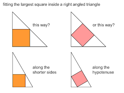 MEDIAN Don Steward mathematics teaching: biggest square inside a right ...