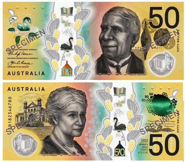 AFNB - Boletim Virtual: Revelado a nova cédula US $ 50 - Austrália