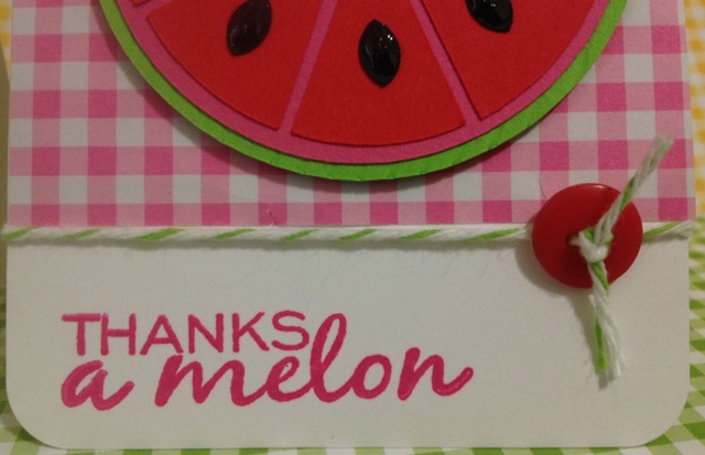 The Crafty Kitten: Watermelon Thank You Cards