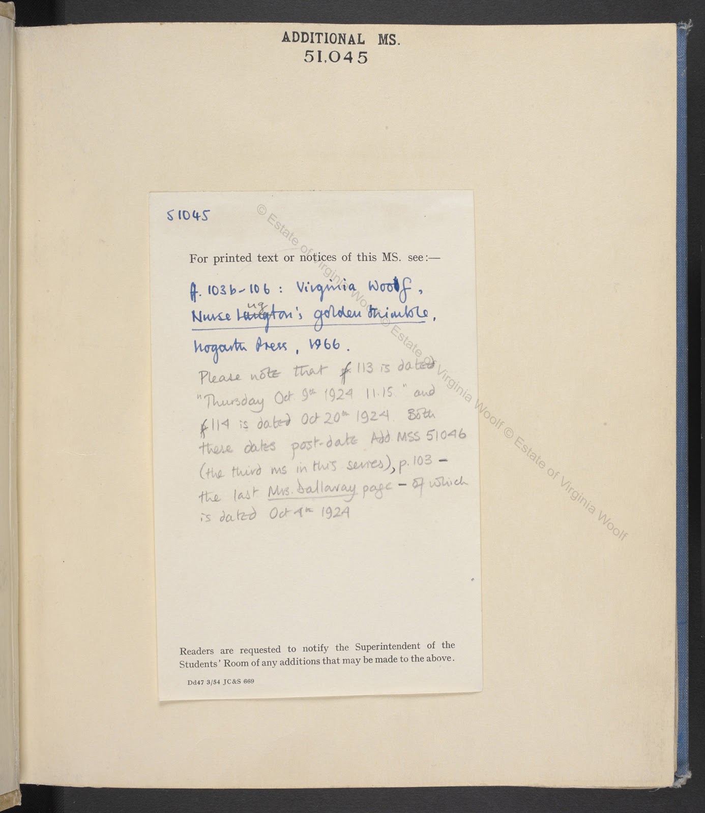 Notes from the Last Meeting: Virginia Woolf's Mrs. Dalloway ~ Donostia ...