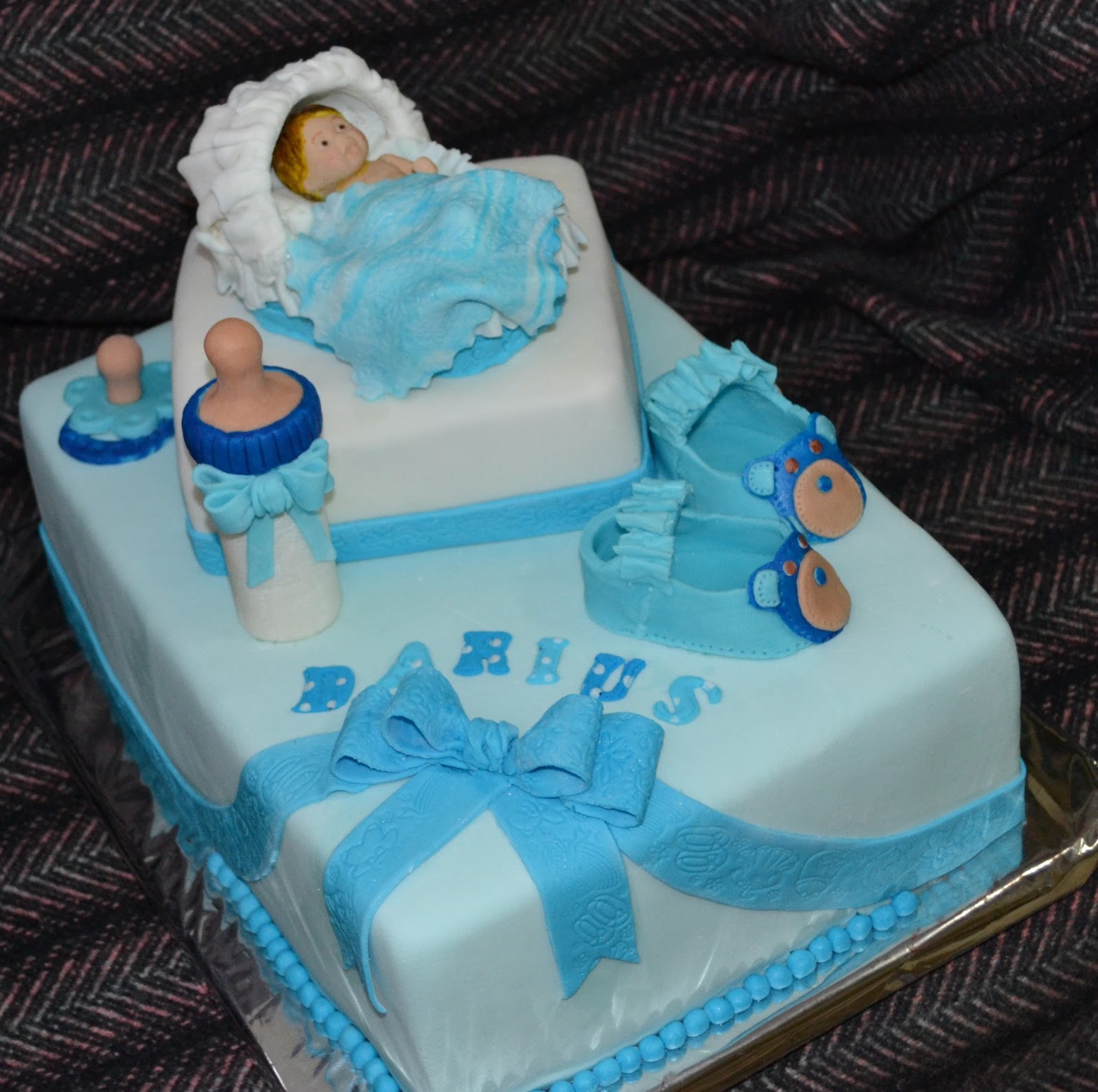 Bucataria Alynusei: TORT DE BOTEZ PENTRU BAIETI