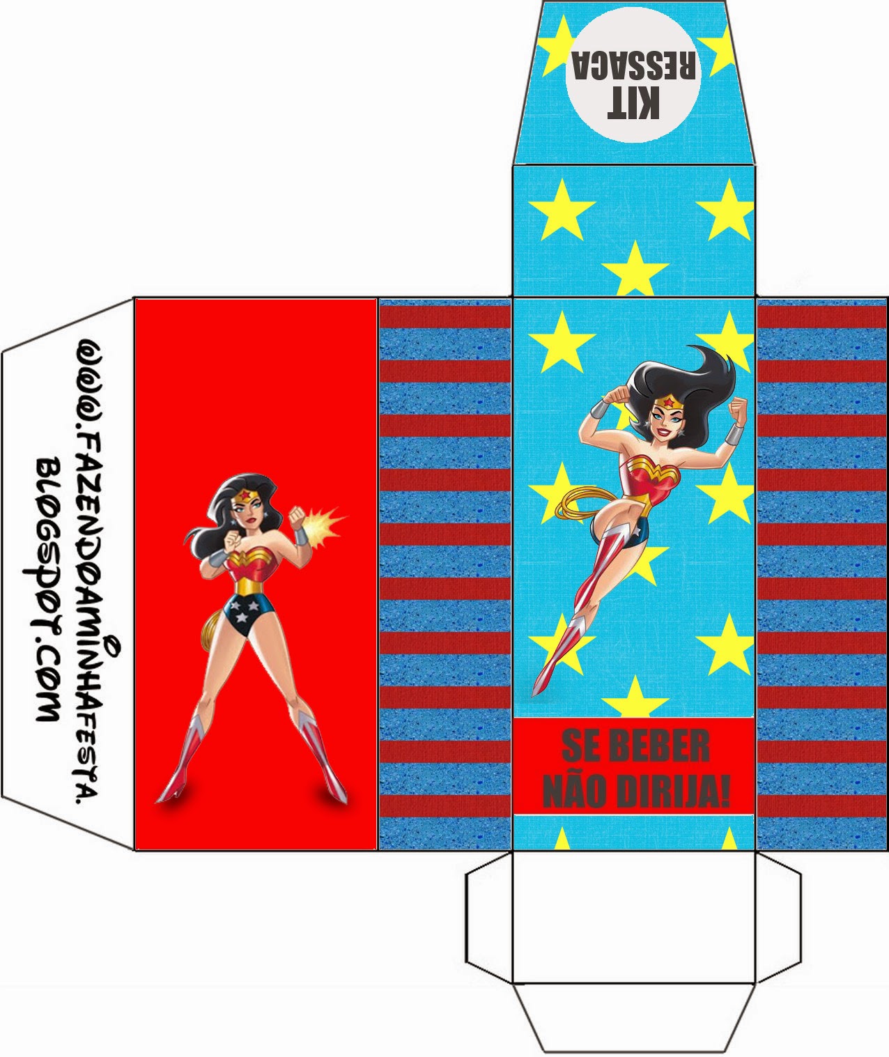 Wonder Woman:Free Printable Boxes. - Oh My Fiesta! for Geeks