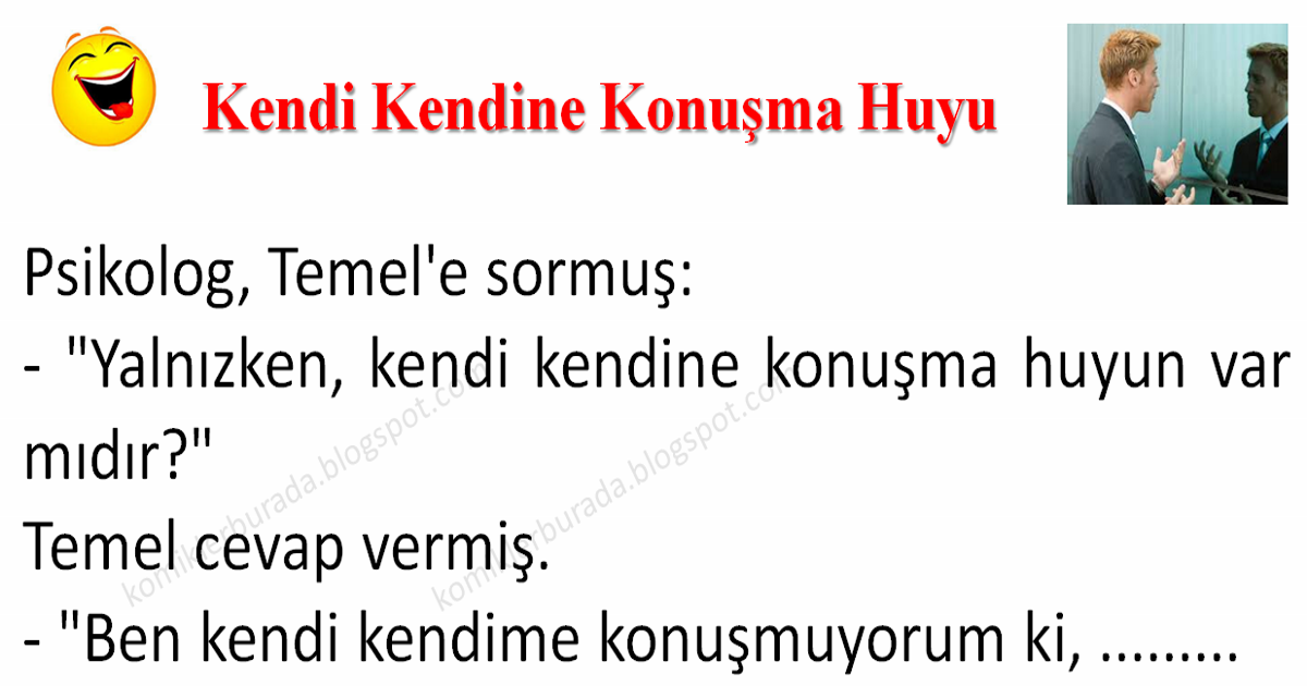 Kendi Kendine Konuşma Huyu - Komikler Burada
