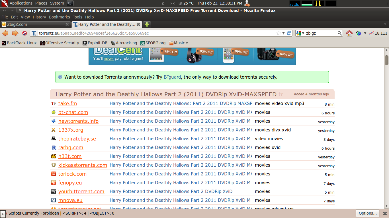 Learn to Hack: Download Torrent Using Direct download.....