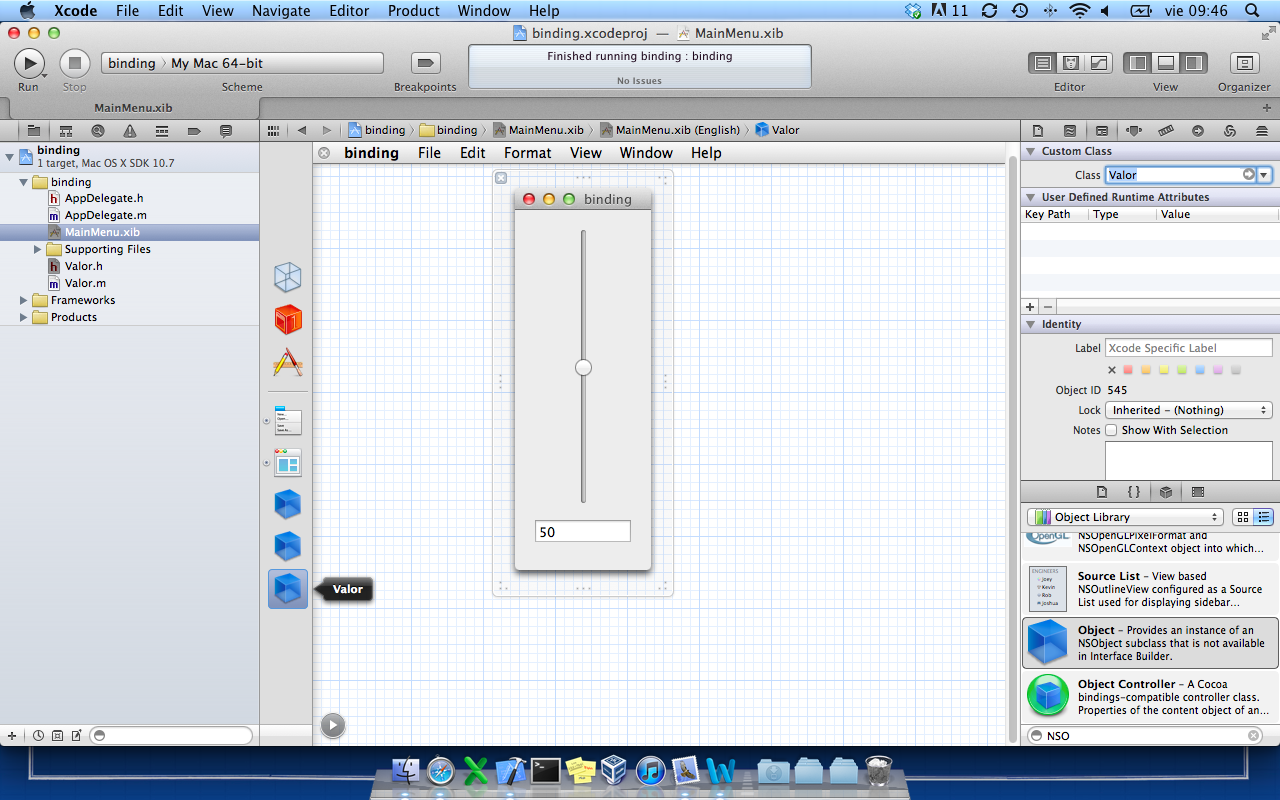 ...PVO+H Uge´s Worlds...: XCode: Cocoa Bindings