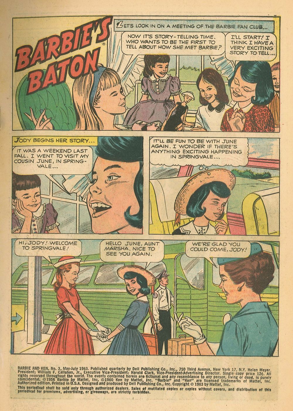 Saved From The Paper Drive: Barbie & Ken Comic 1962