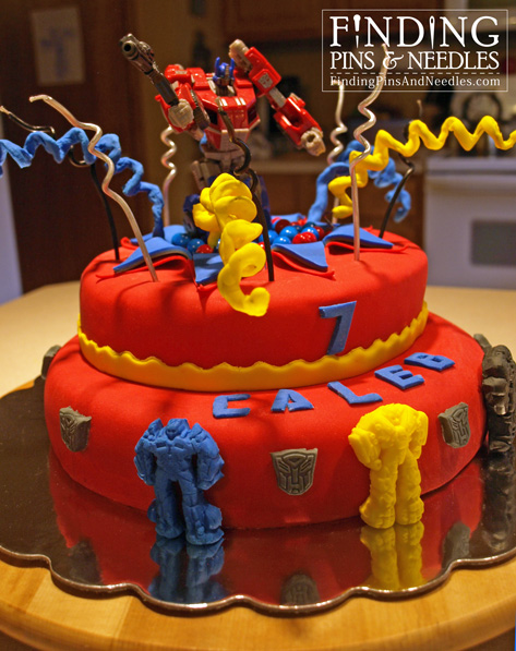 Exploding Transformers Cake