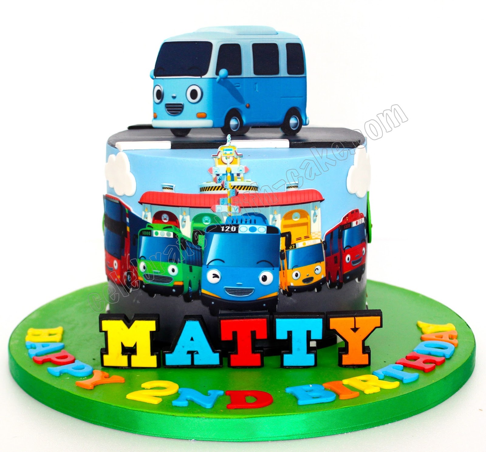 Celebrate with Cake!: Tayo Bus and Friends Cake