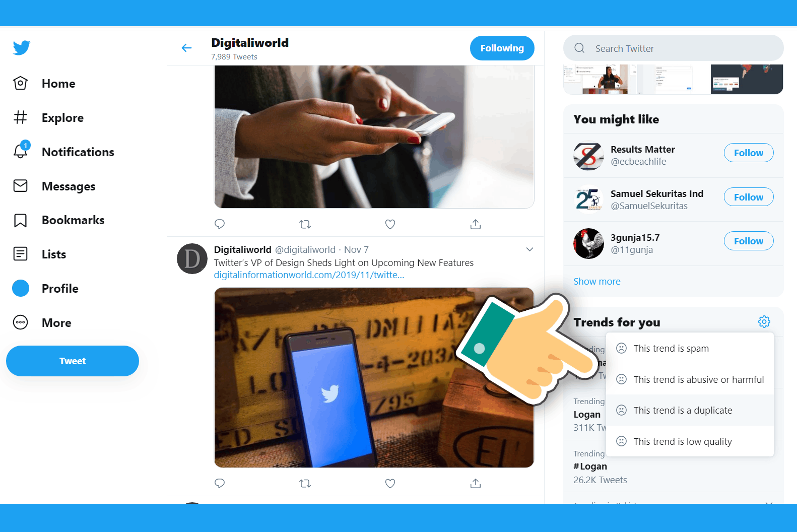 Finally, You Can Report Abusive And Low Quality Trends On Twitter and ...